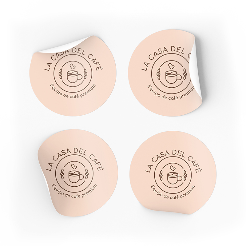 100 viñetas de 5 cm Troqueladas Personalizadas - Innovación Digital