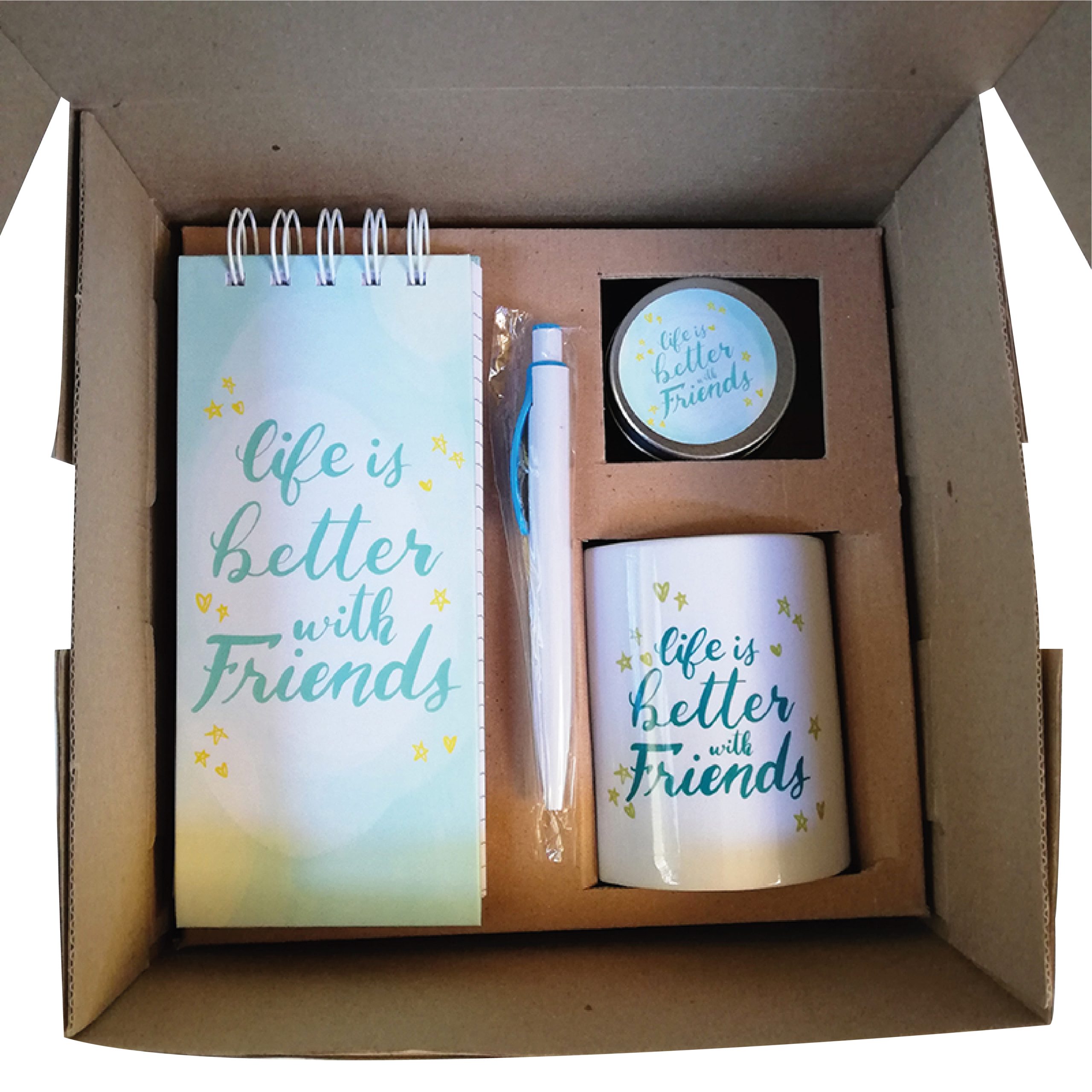 Kit de regalo personalizado taza+ agenda + vela + lapicero - Innovación ...