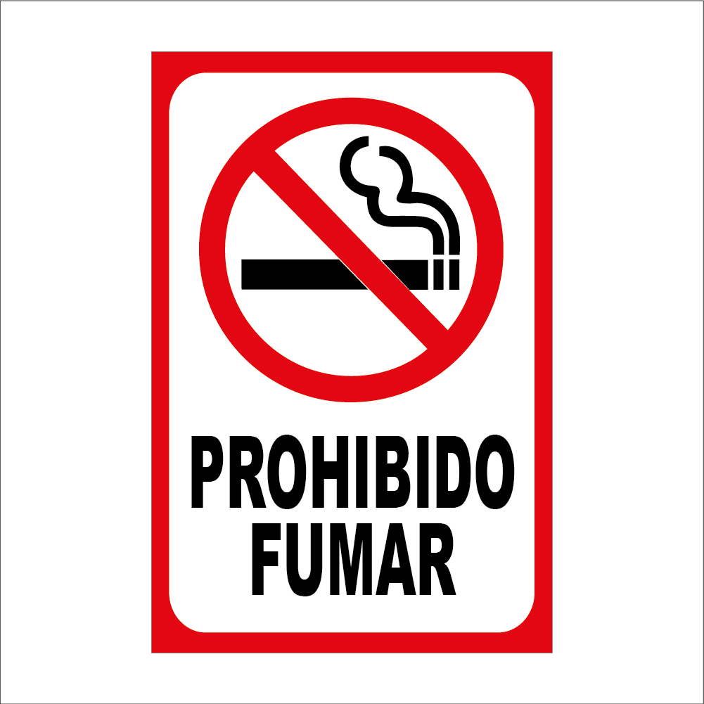 Rótulo prohibiciones 20x30cm - Innovación Digital