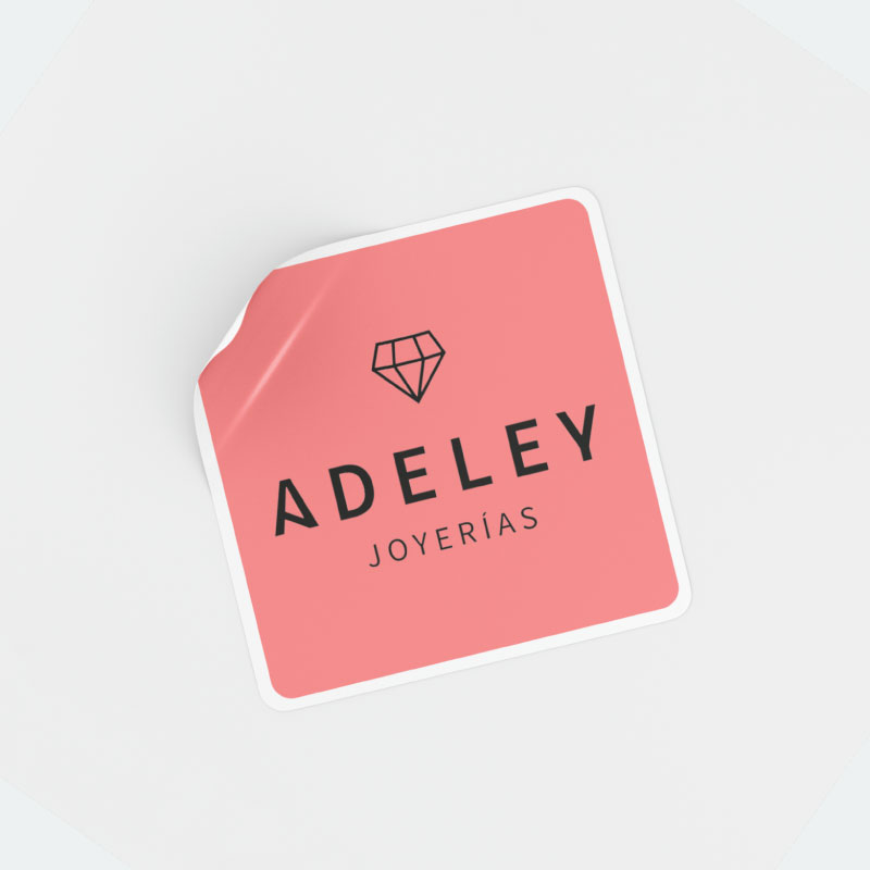 Stickers en vinyl troqueladas 3x2.5" - Innovación Digital