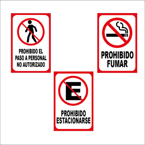 Rótulo Entrada / Salida 30x20cm - Innovación Digital