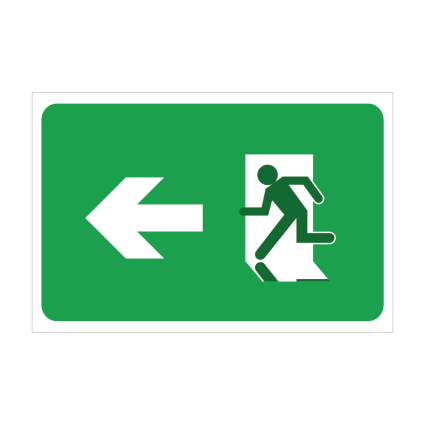 Rótulo Entrada / Salida 30x20cm - Innovación Digital